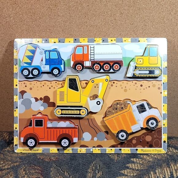 Melissa & Doug | Toys | Melissa Doug Construction Vehicles Wooden ...